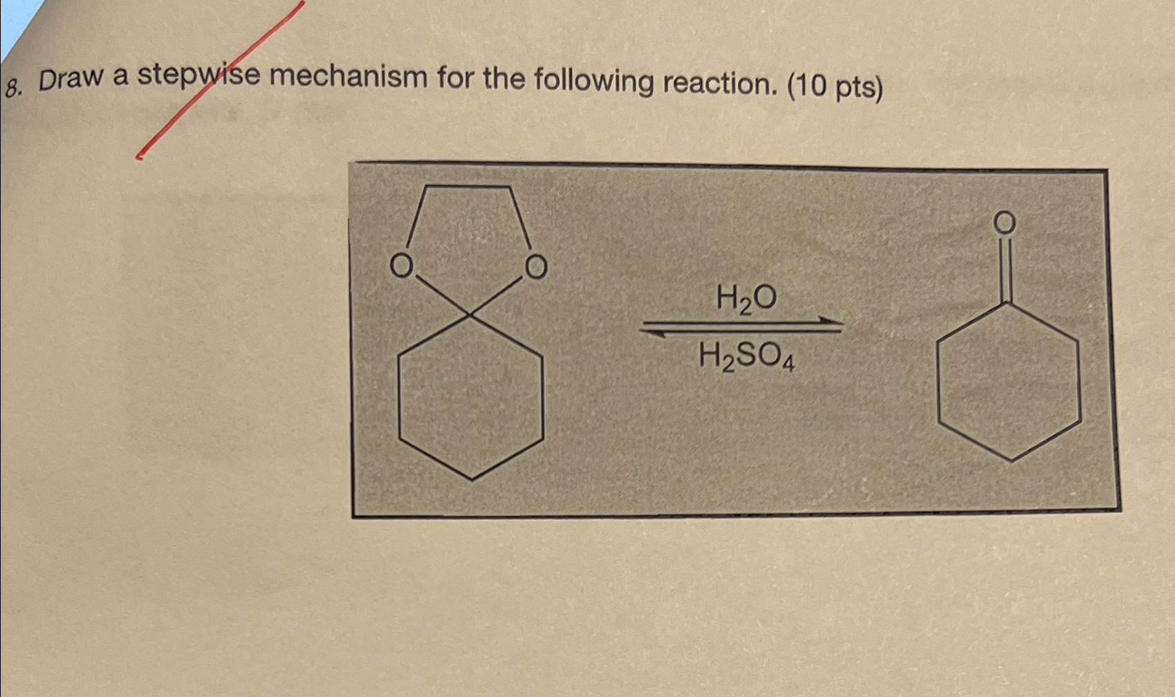 Solved Draw a stepwise mechanism for the following reaction. | Chegg.com