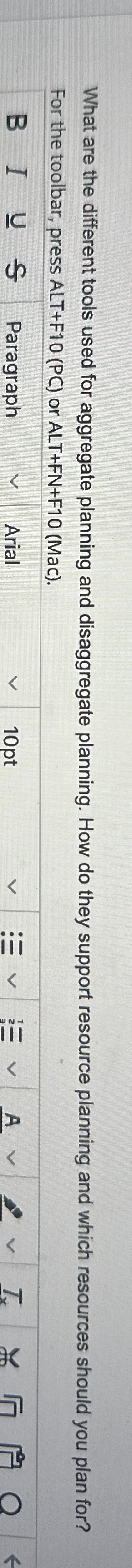 Solved What are the different tools used for aggregate | Chegg.com