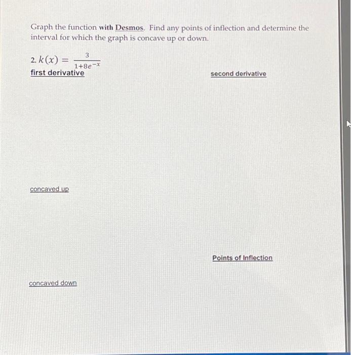 Solved Graph the function with Desmos. Find any points of | Chegg.com