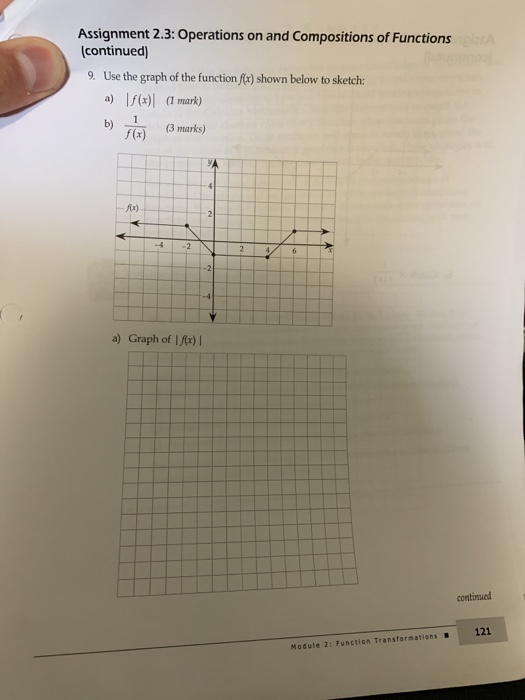 Solved Assignment 2.3: Operations on and Compositions of | Chegg.com