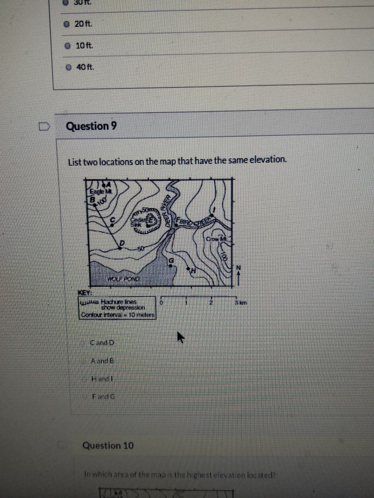 Solved 30 Ft. © 20 ft 10 ft. 40 ft. Question 9 List two | Chegg.com
