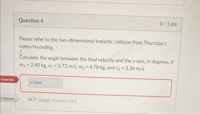 Solved Please Refer To The Two Dimensional Inelastic