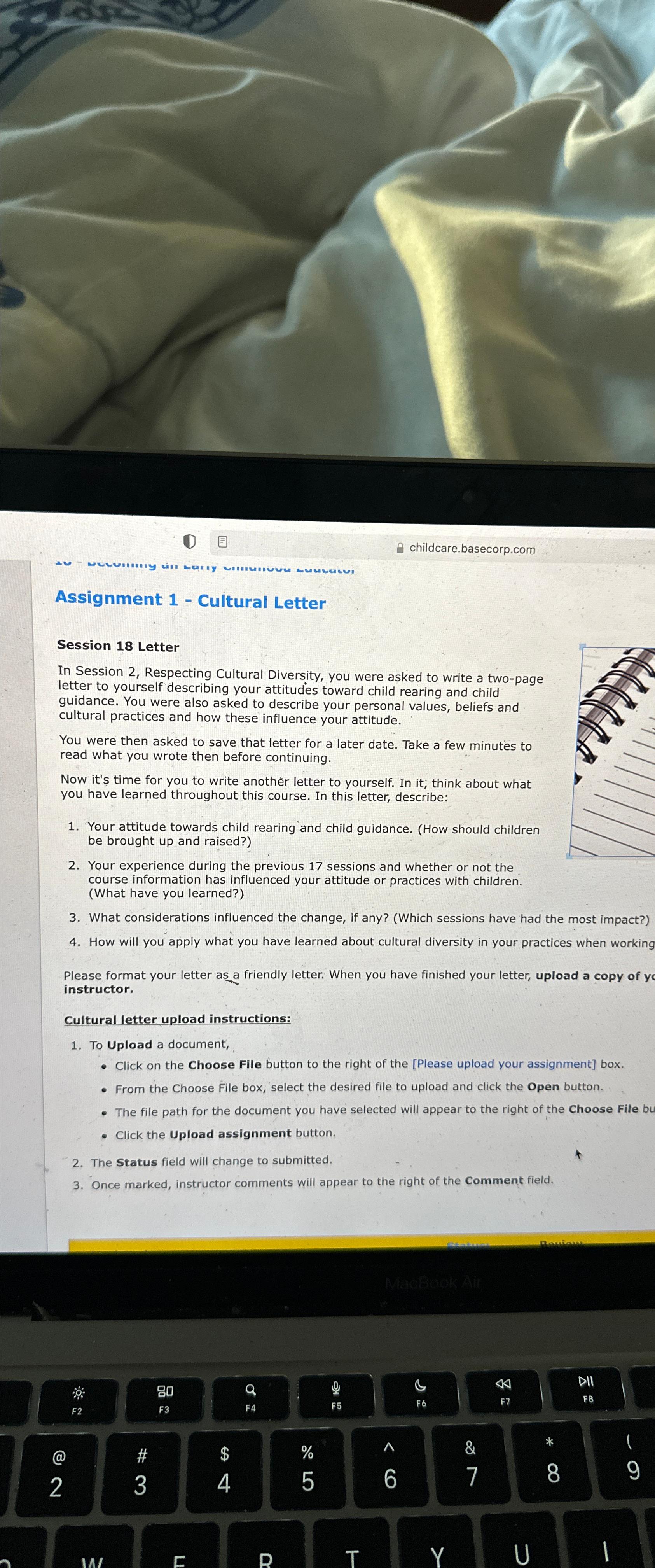 Solved Assignment 1 - ﻿Cultural LetterSession 18 ﻿LetterIn | Chegg.com