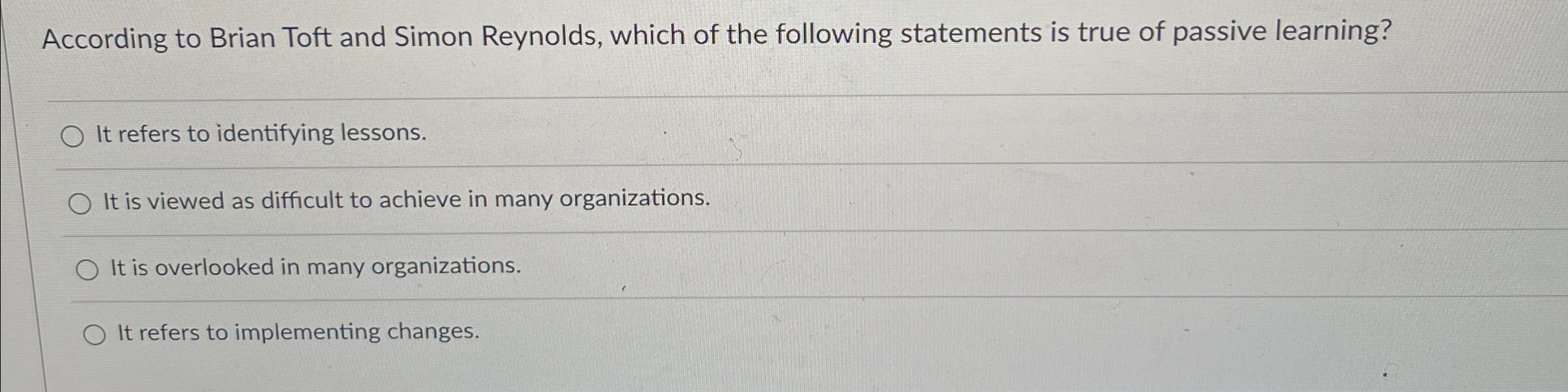 According to Brian Toft and Simon Reynolds, which of | Chegg.com