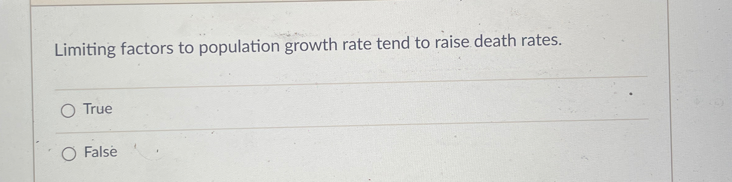 Solved Limiting factors to population growth rate tend to | Chegg.com