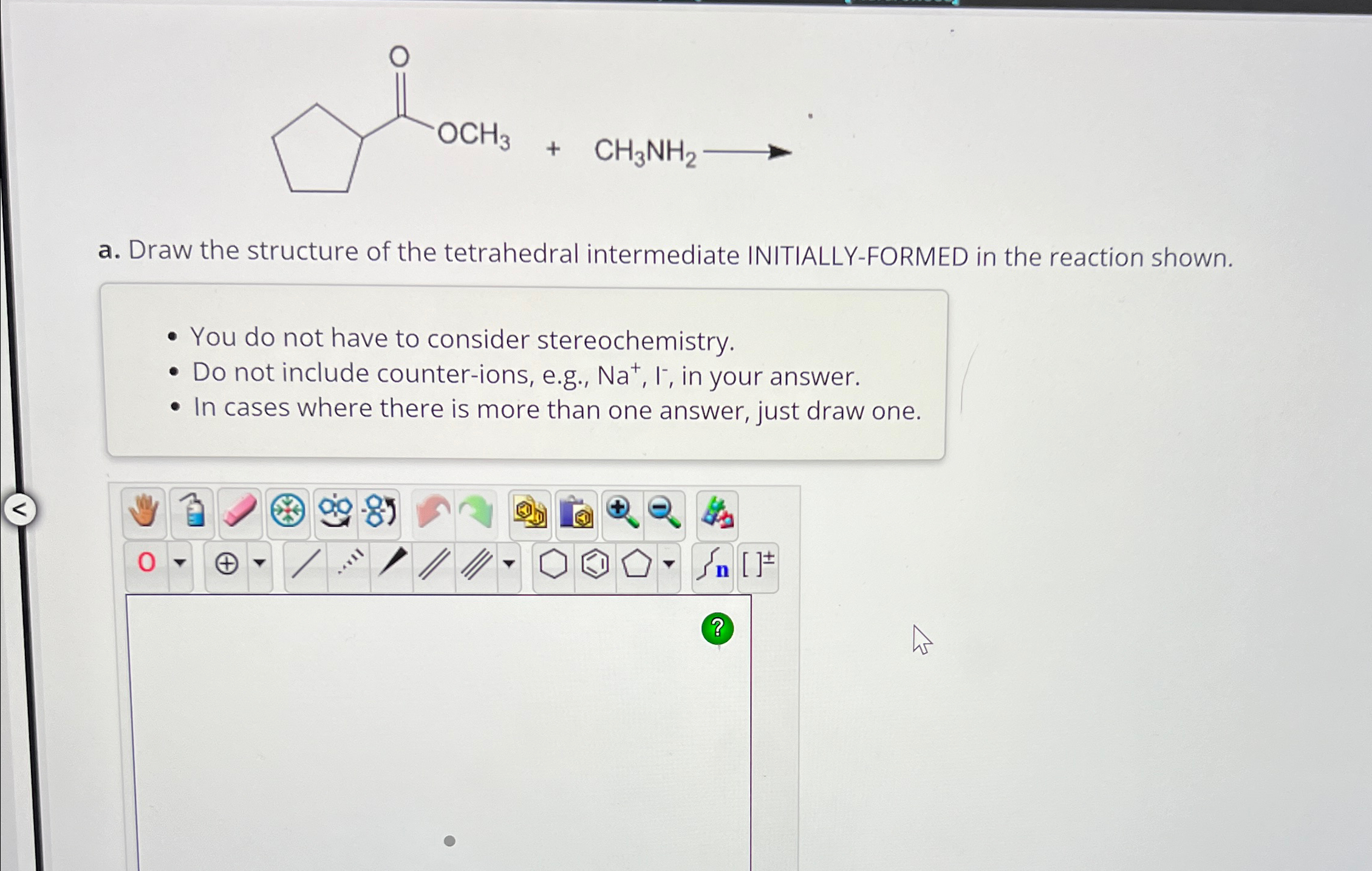 Solved a. ﻿Draw the structure of the tetrahedral | Chegg.com