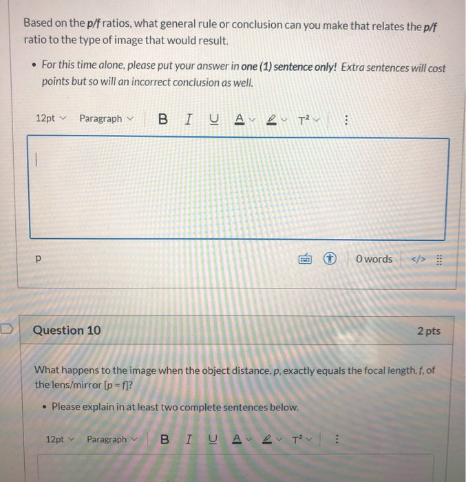 Solved Based on the p/f ratios, what general rule or | Chegg.com