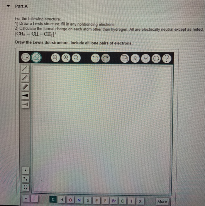Solved Part A For the following structure: 1) Draw a Lewis | Chegg.com