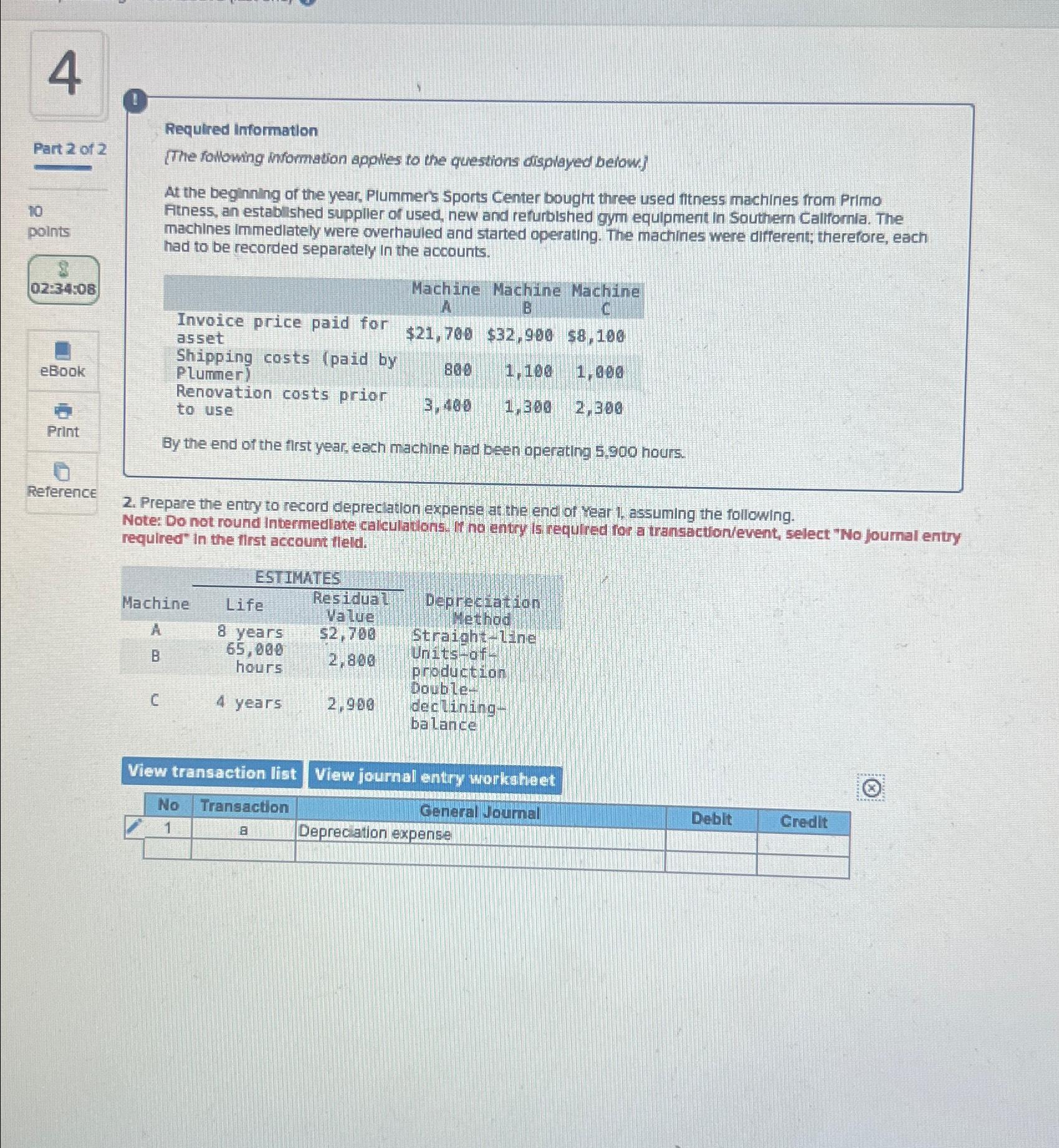 Solved 4Part 2 of 2Required Information[The following | Chegg.com Solved 4Part 2 of 2Required Information[The following | Chegg.com
