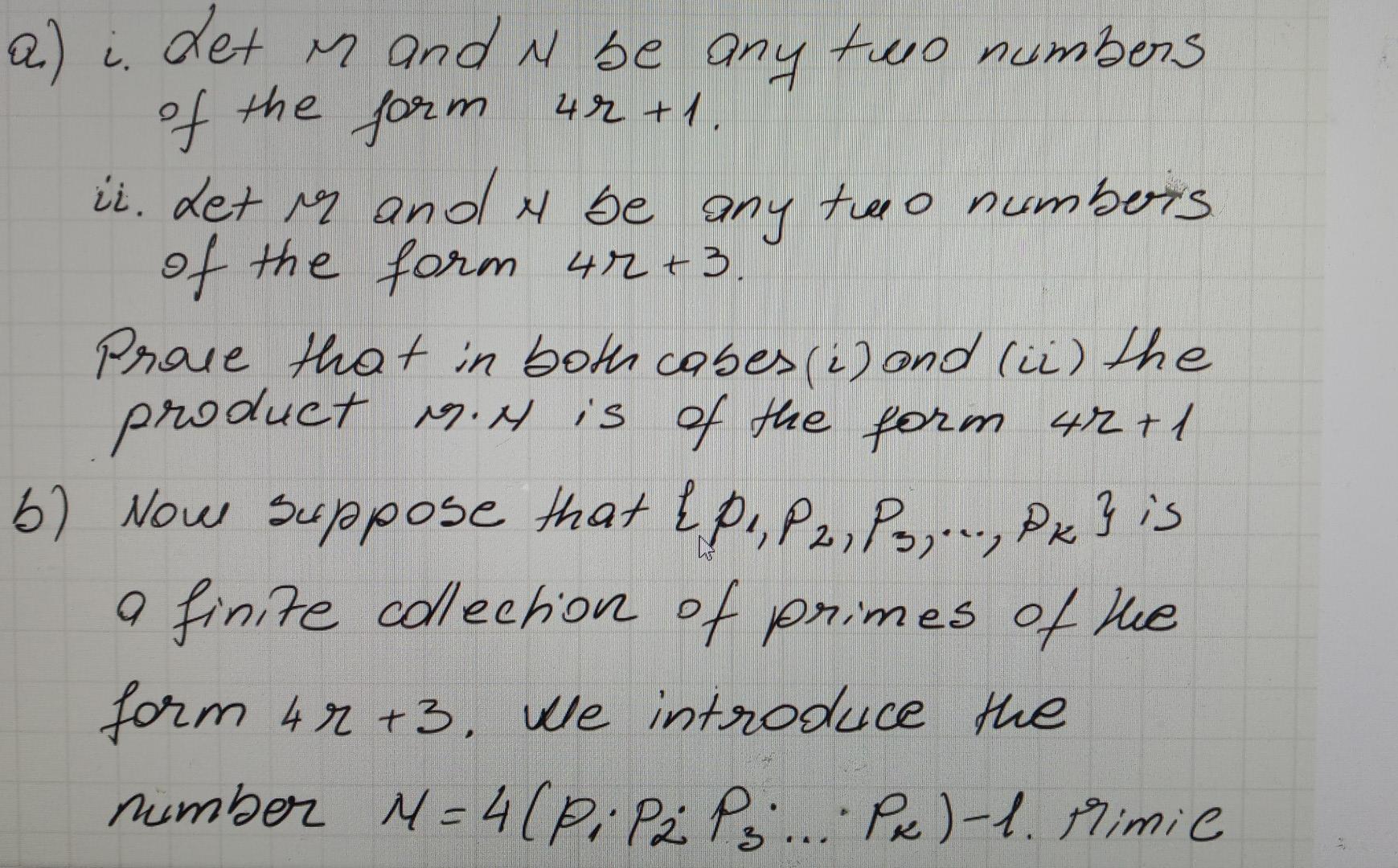 Solved a) i det er and be any Auo numbers of the form 421 | Chegg.com