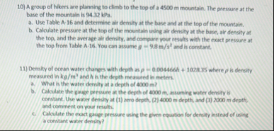 Solved How to solve A group of hikers are planning to climb | Chegg.com
