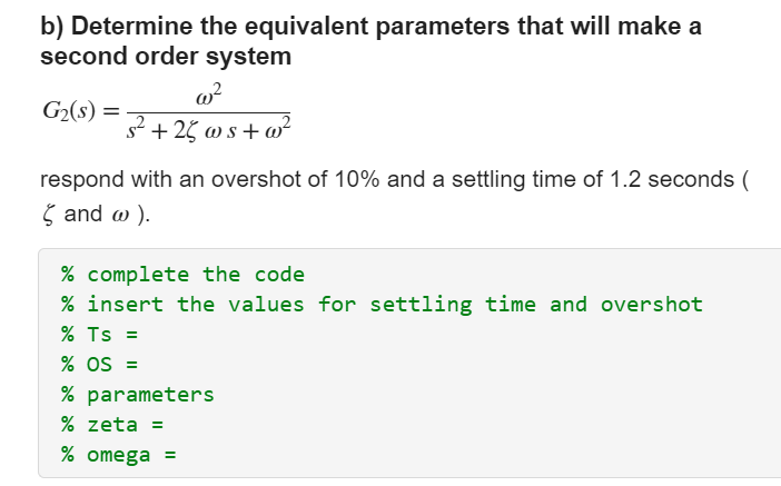Solved b) ﻿Determine the equivalent parameters that will | Chegg.com