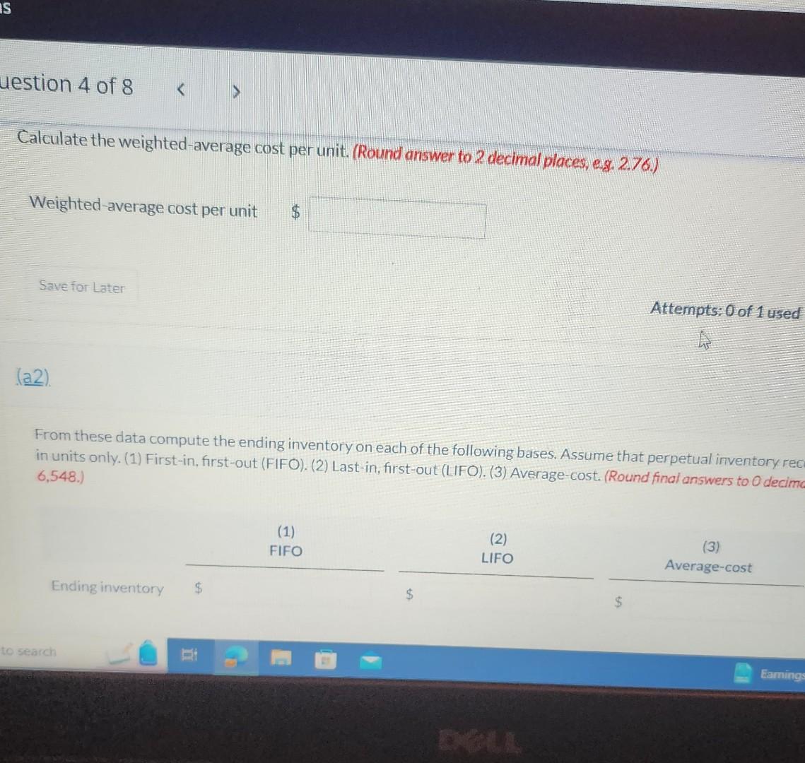 Solved on 4 of 8 \begin{tabular}{|c|c|c|c|c|} \hline & No. | Chegg.com