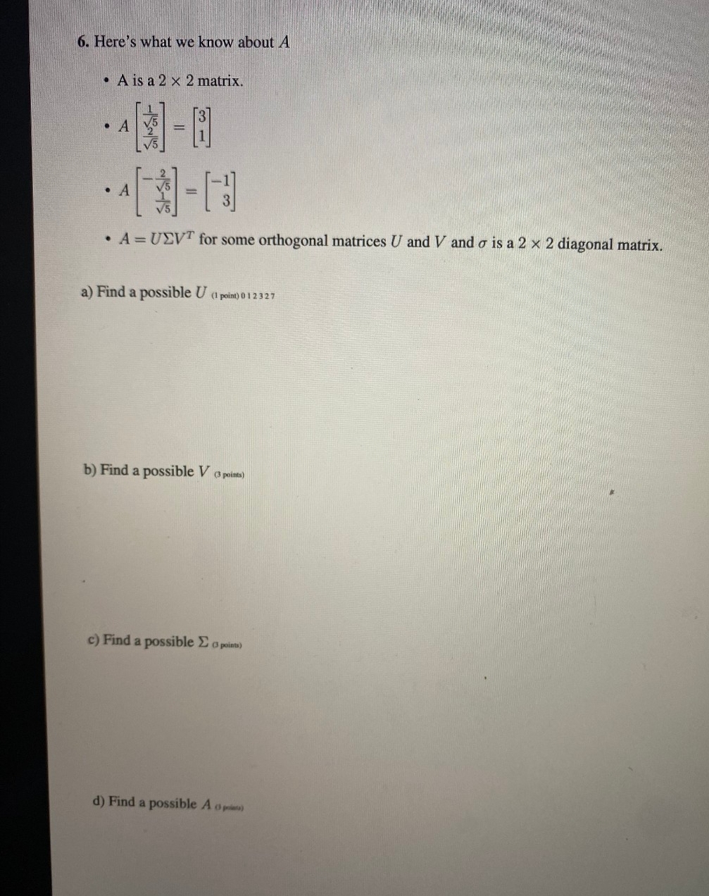 Solved Here's what we know about AA is a 2×2 | Chegg.com