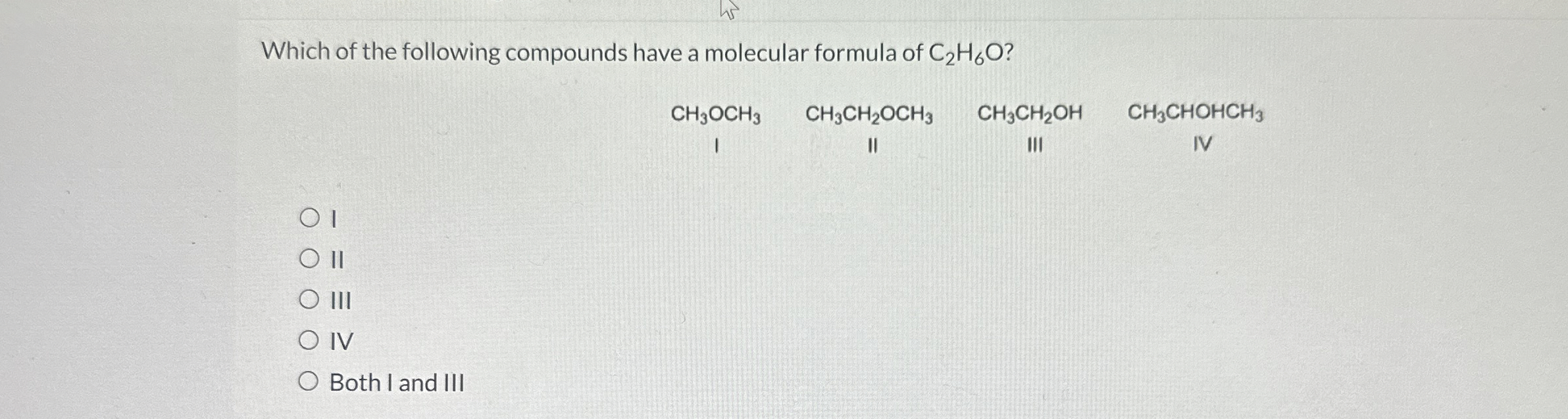 Solved Which of the following compounds have a molecular | Chegg.com