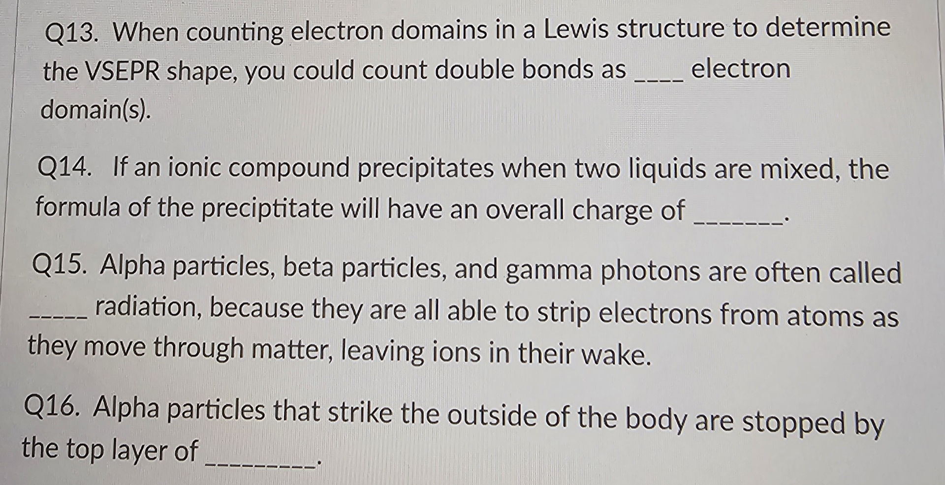 Solved Q13. ﻿When counting electron domains in a Lewis | Chegg.com