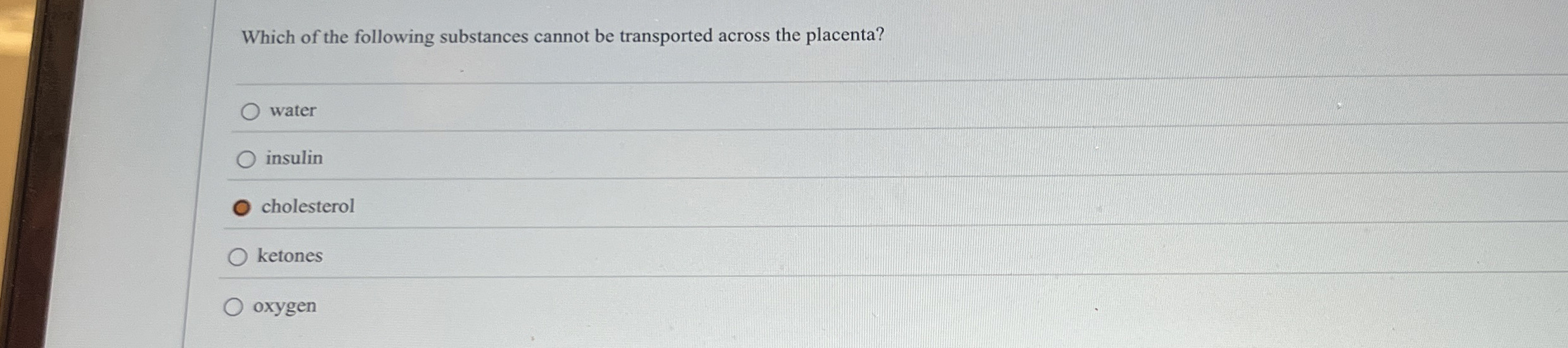 Solved Which of the following substances cannot be | Chegg.com