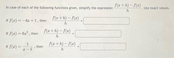 Solved In case of each of the following functions given, | Chegg.com