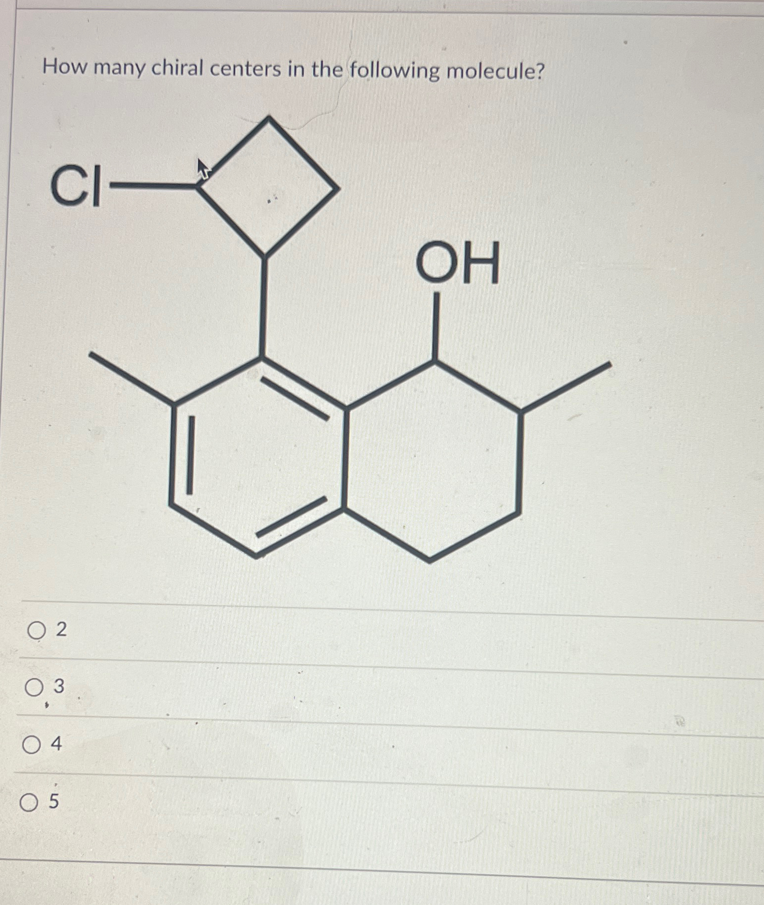Solved How many chiral centers in the following | Chegg.com