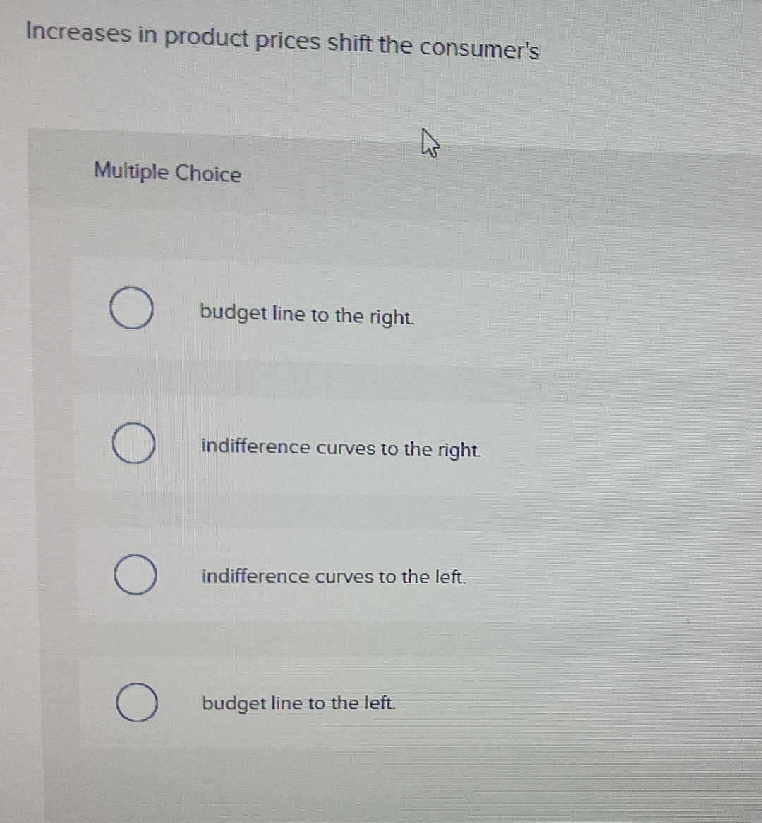 Solved Increases in product prices shift the | Chegg.com