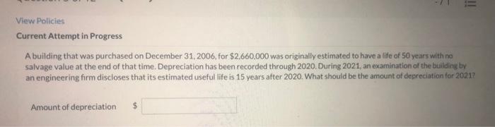 Solved 1! View Policies Current Attempt in Progress Metlock | Chegg.com