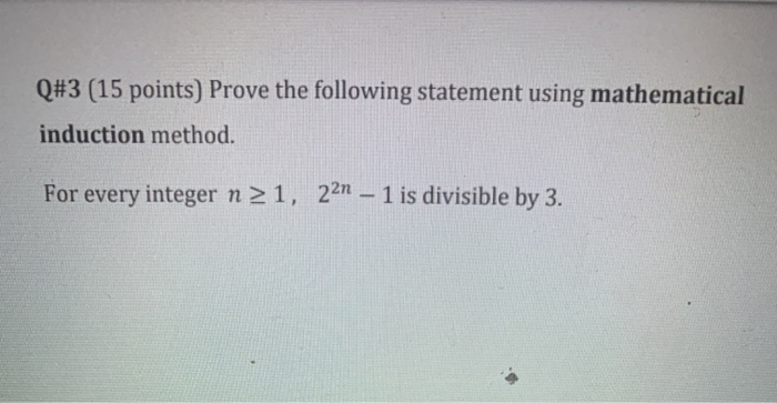 Solved Q#1 (10 points) Find a counterexample to show that | Chegg.com