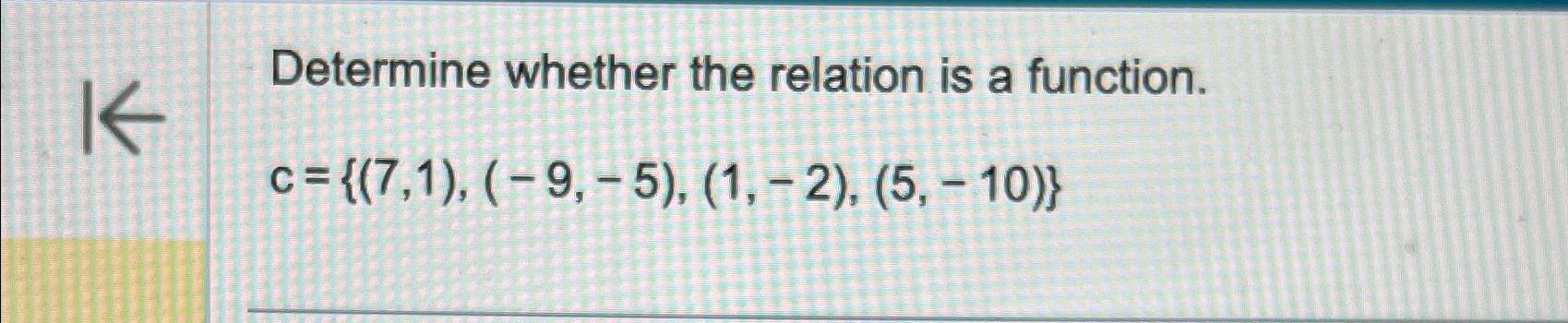 Solved Determine whether the relation is a | Chegg.com