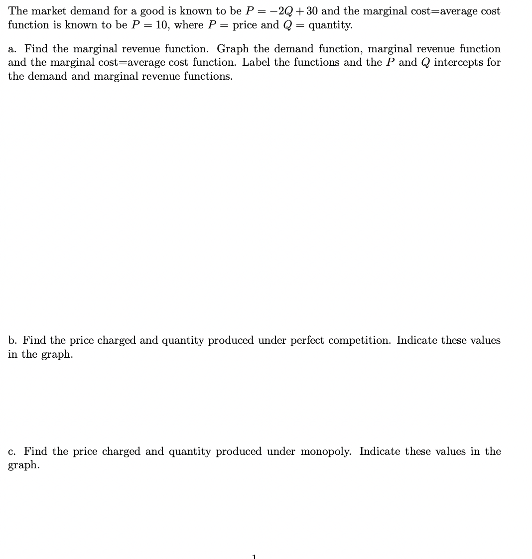 Solved Please answer all parts:The market demand for a good | Chegg.com