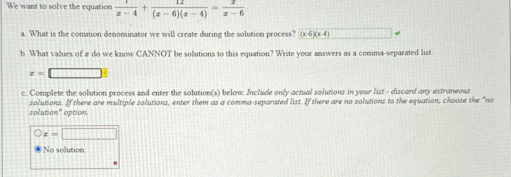 Solved We want to solve the equation | Chegg.com