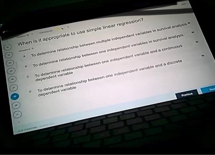 Solved When is it appropriate to use simple linear | Chegg.com