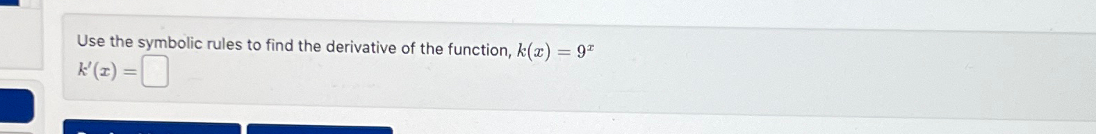 Solved Use the symbolic rules to find the derivative of the | Chegg.com