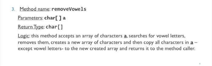 Solved Create a new class and call it charArrayMethods. In | Chegg.com