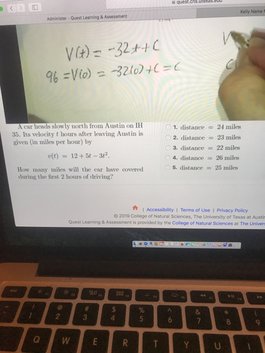 Solved quest.cns.utexas.eu Kelly Name P Administer- Quest | Chegg.com