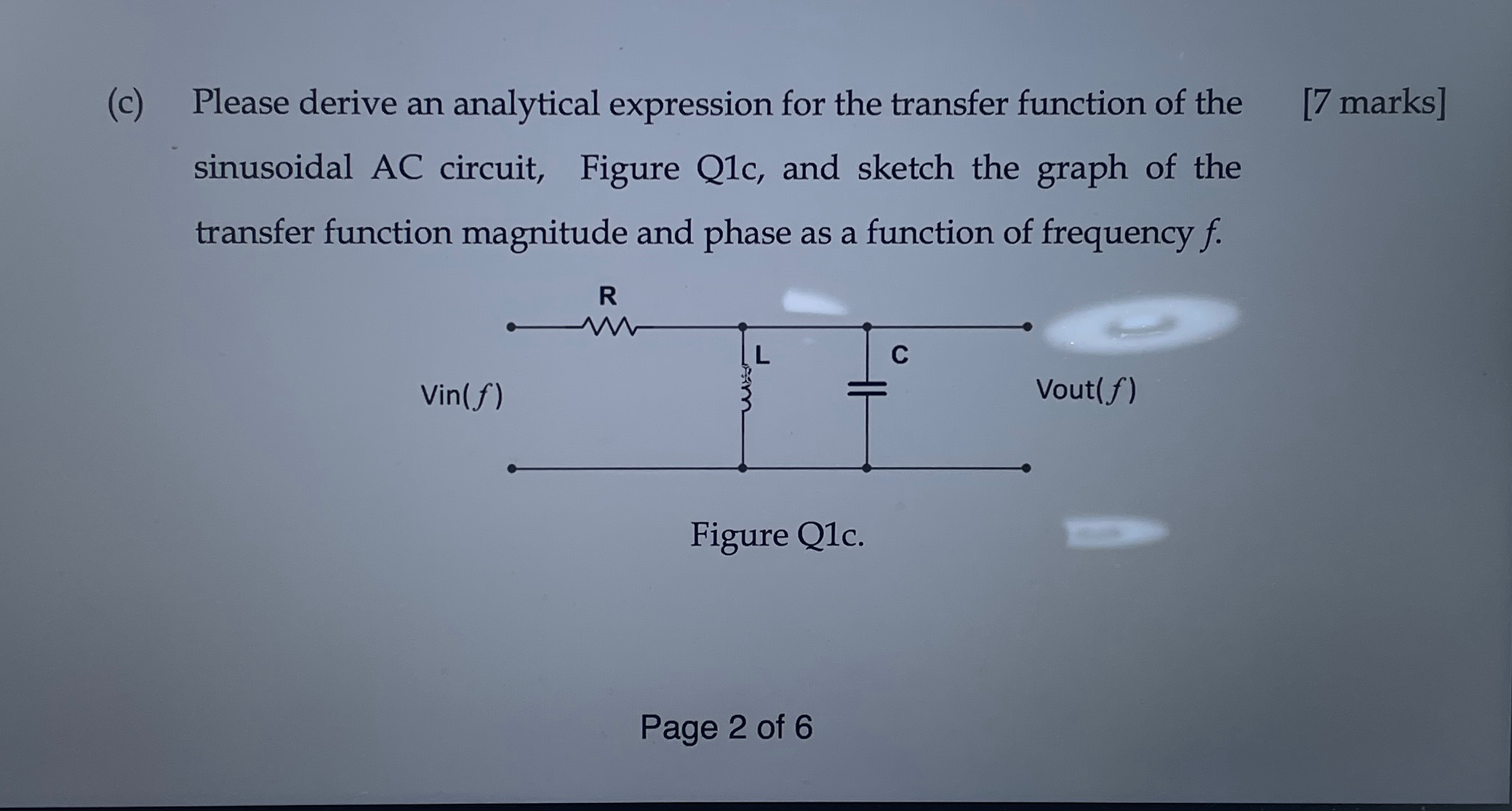 Solved (c) ﻿Please derive an analytical expression for the | Chegg.com