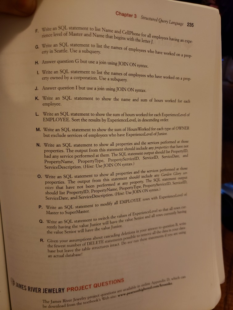 Solved C. Write SOL statements to insert the data into each | Chegg.com