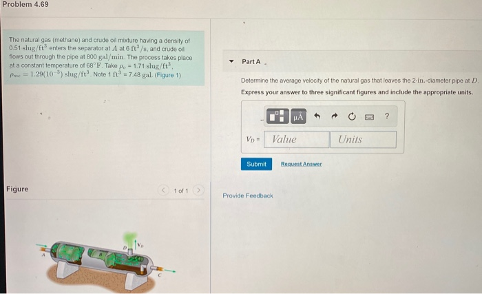Solved Problem 4.69 The natural gas (methane) and crude oil | Chegg.com