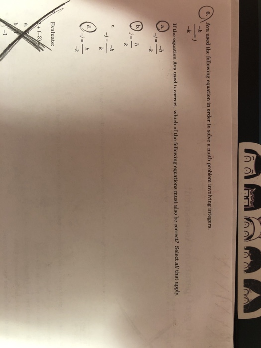 Solved Ava used the following equation in order to solve a | Chegg.com