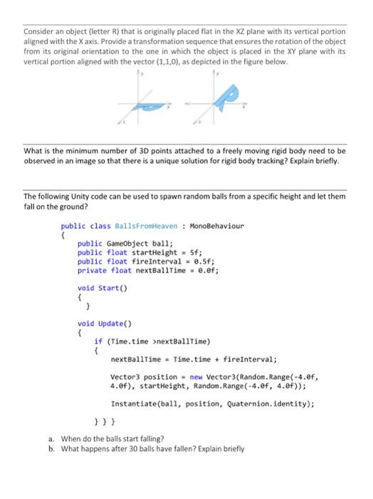 Solved Consider an object (letter R) that is originally | Chegg.com