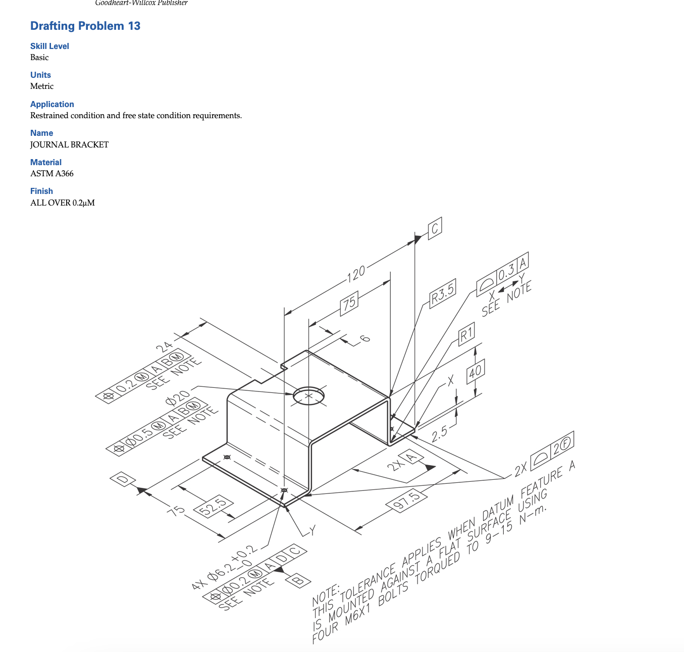 Goodheart-Willcox PublisherDrafting Problem 13Skill | Chegg.com