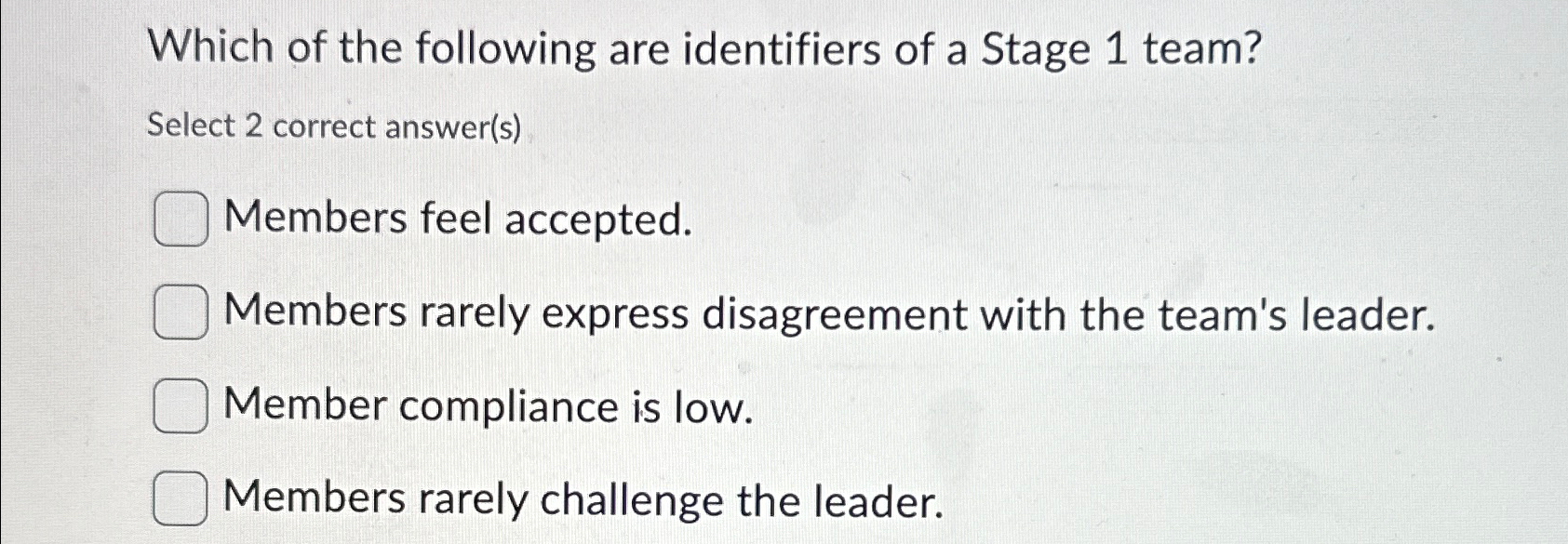 Solved Which of the following are identifiers of a Stage 1 | Chegg.com