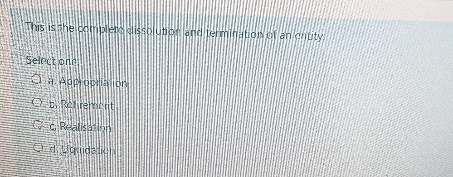 Solved This is the complete dissolution and termination of | Chegg.com