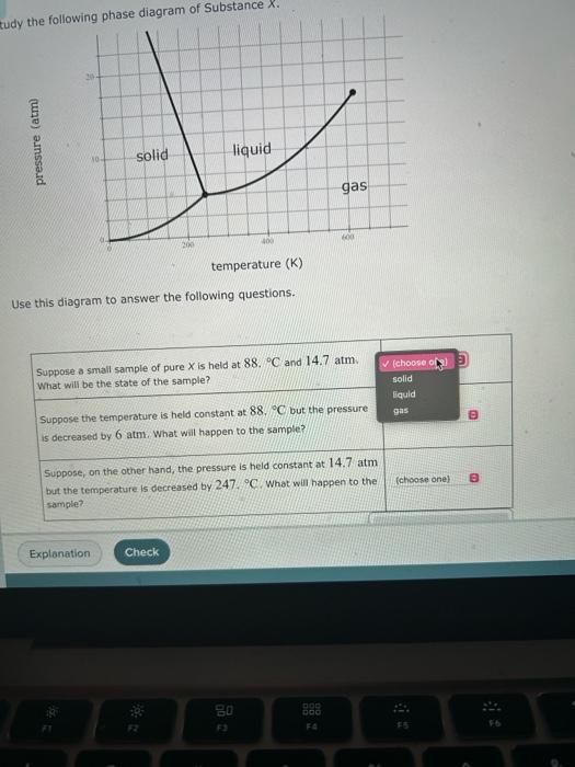 Solved PLEASE HELP! States of Matter Using a phase diagram | Chegg.com