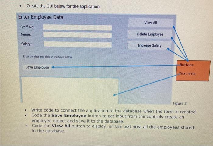 Solved - Create the GUI below for the application - Write | Chegg.com