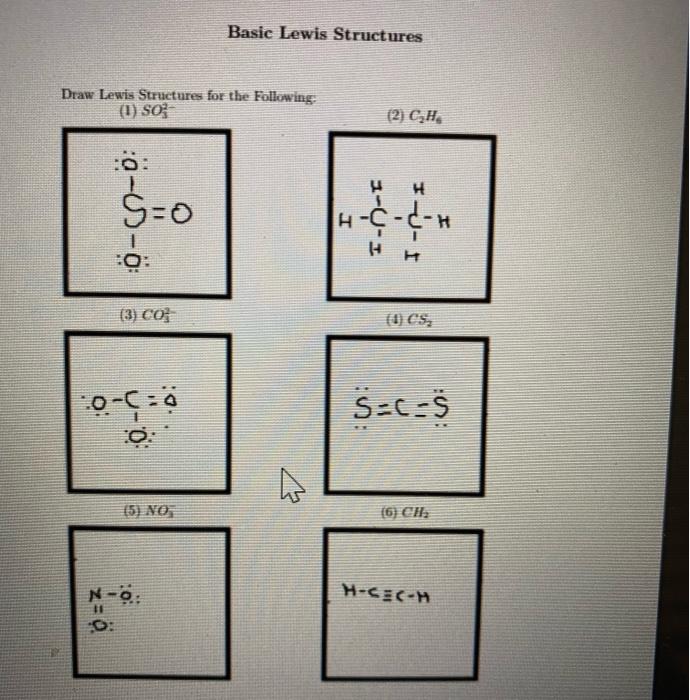 Solved Pull up your work from last week's lab: "Basic Lewis | Chegg.com