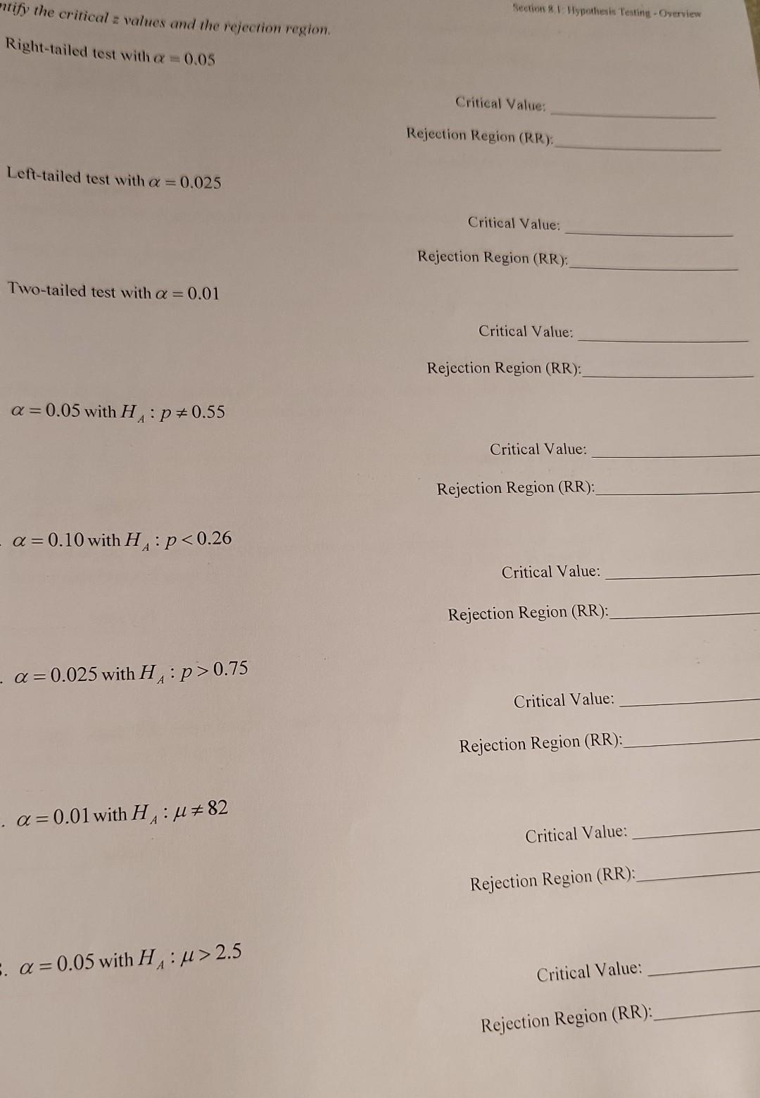 Solved Right-tailed test with α=0.05 Critical Value: | Chegg.com