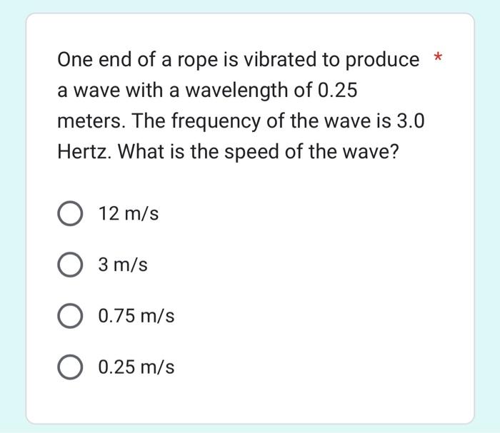Solved What do waves transport from left to right? * | Chegg.com