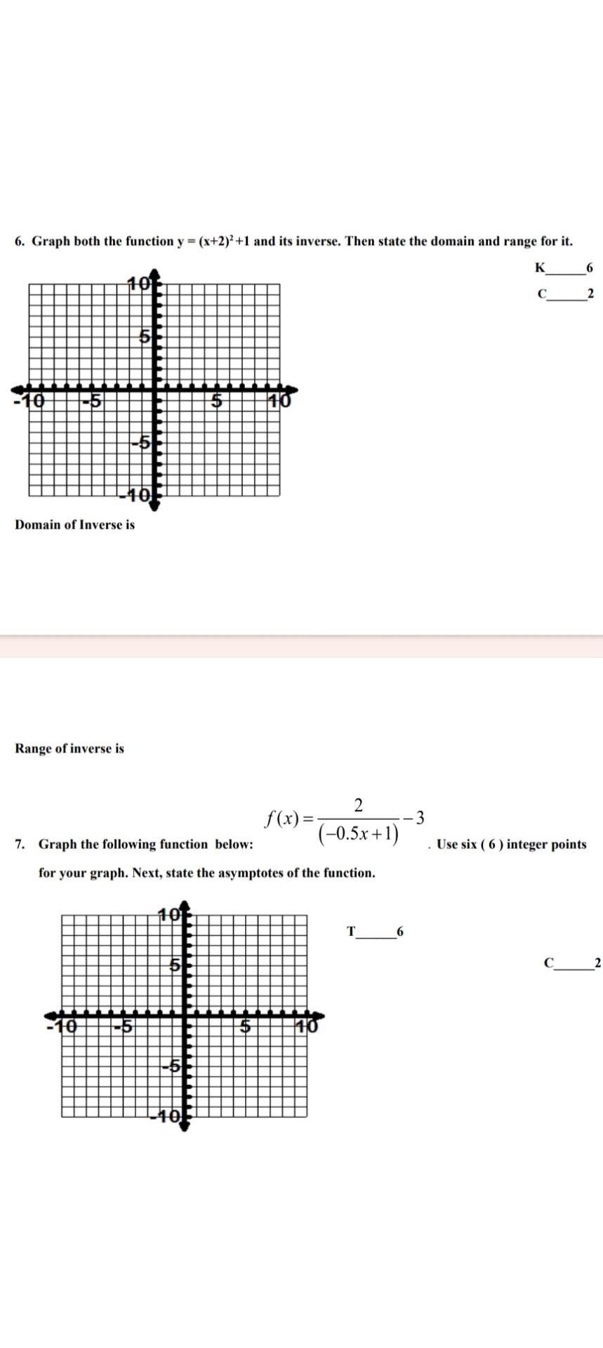 Solved 2. Let f(x)=x2+6x−9 and g(x)=−x2−x+6 K_2 a. Evaluate | Chegg.com