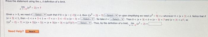 Solved Prove the statement using the , definition of a | Chegg.com