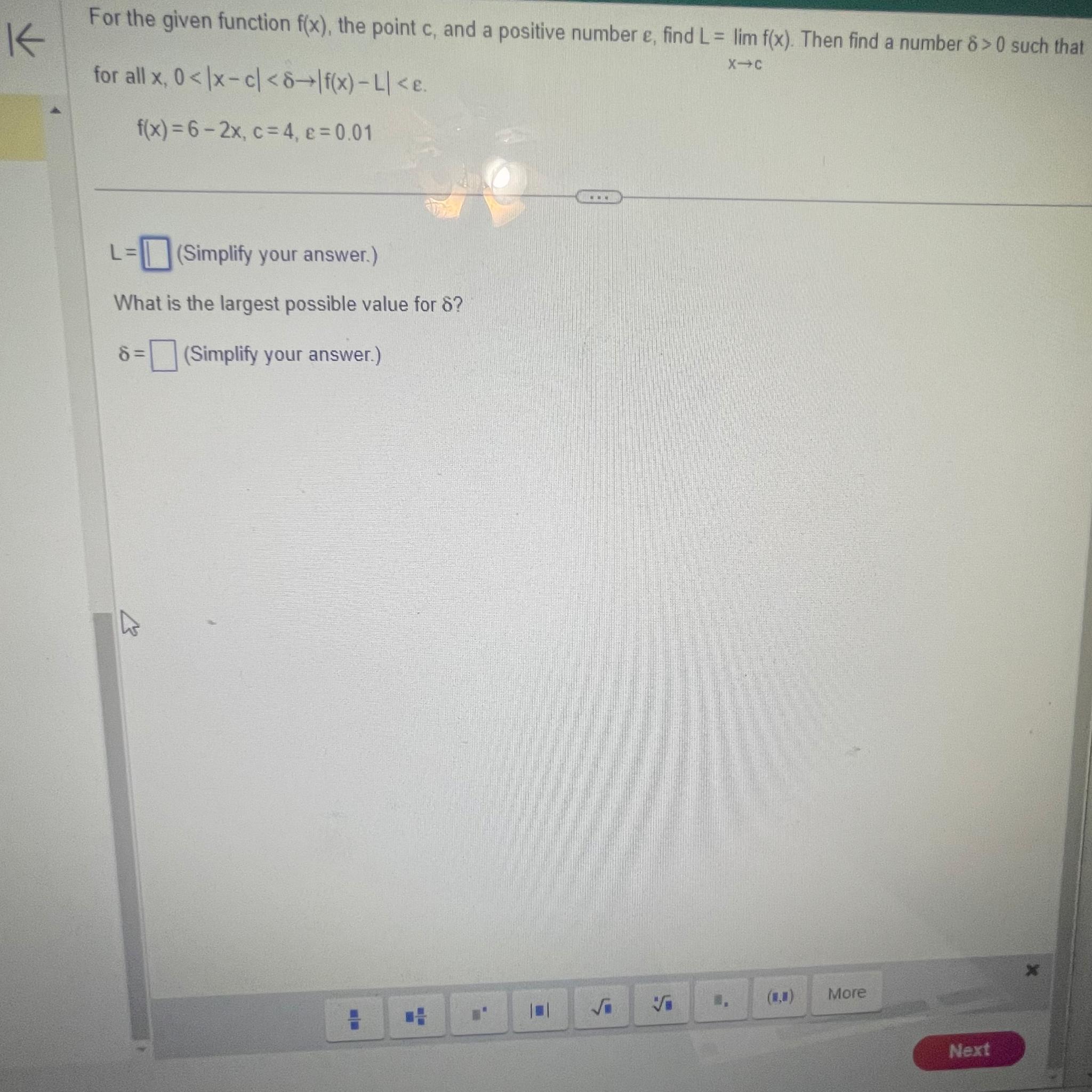 Solved For the given function f(x), ﻿the point c, ﻿and a | Chegg.com