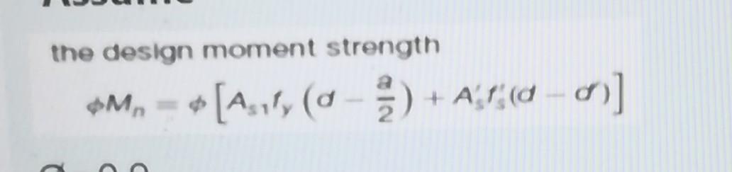 Solved Determine the design moment capacity of the beam | Chegg.com